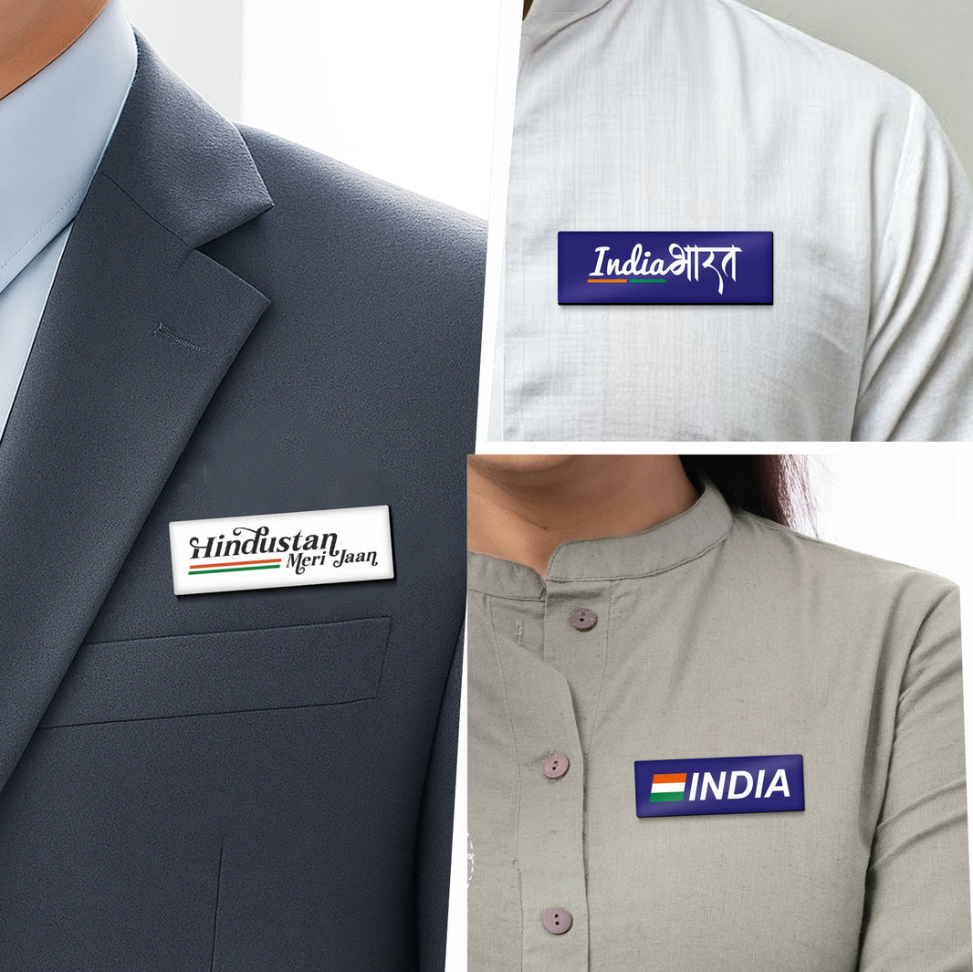 Indian Patriotic Badges | National Pride Pins | Luv My India